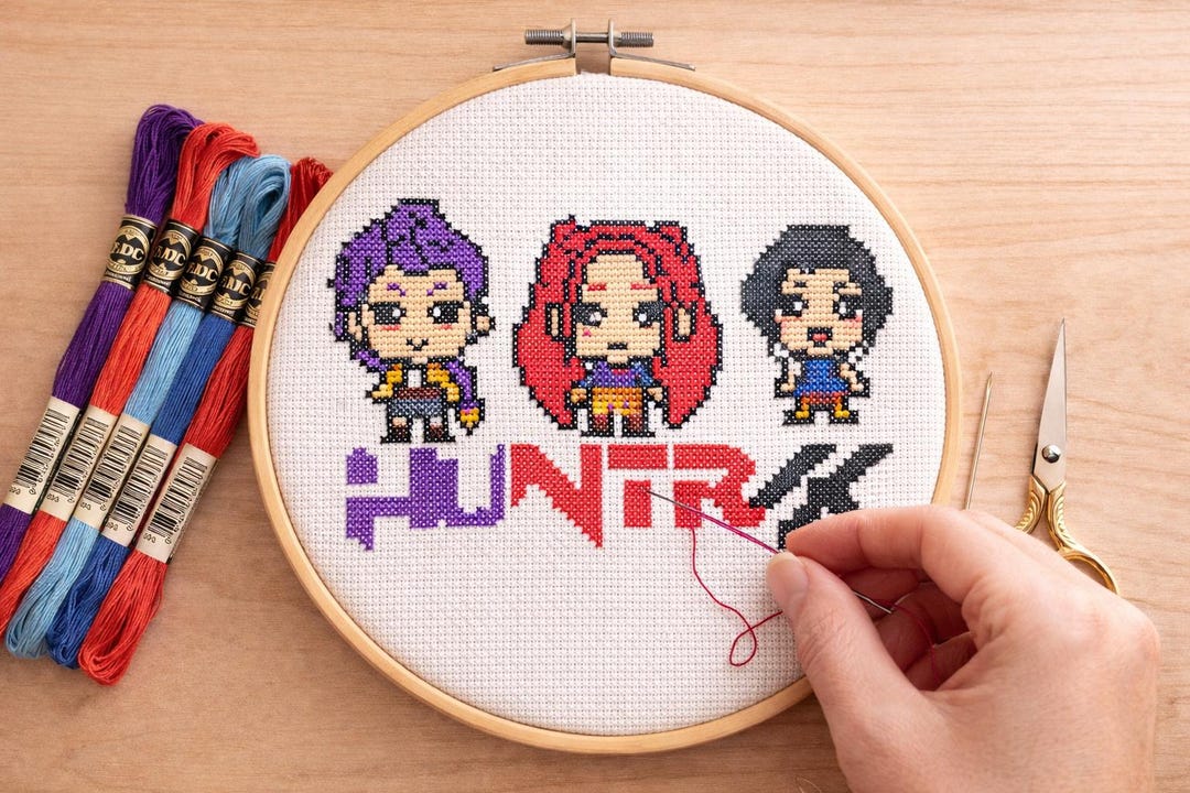 1 Cross Stitch Pattern: Huntrix K Pop Demon Hunters - Etsy