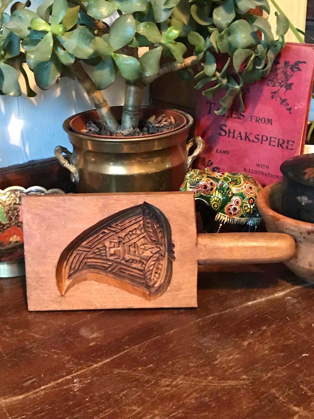 Vintage Chinese Mooncake Mold: Antique Kitchen Decor (8.5” X 3.5”) - Etsy