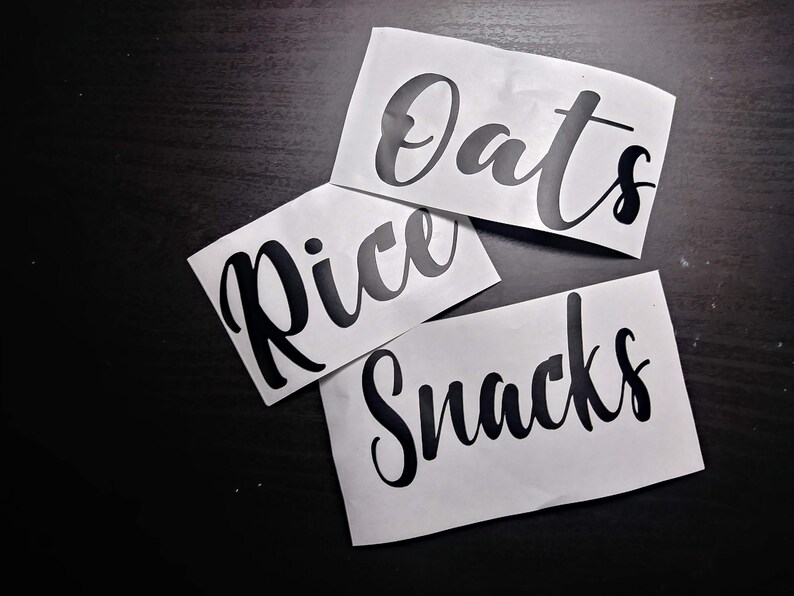 Custom Pantry Decals - Etsy