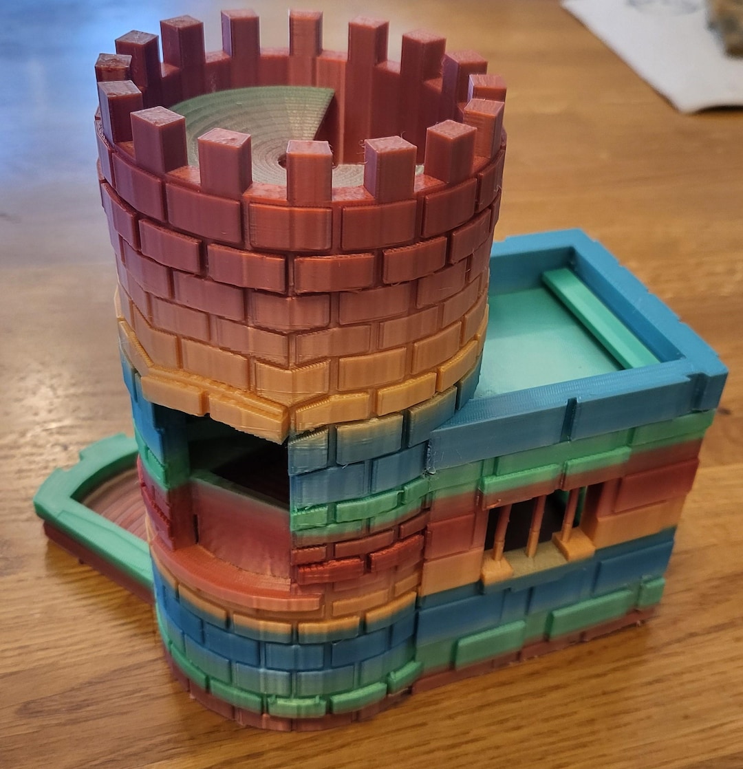 DND Dice Tower and Dice Prison STL File - Etsy