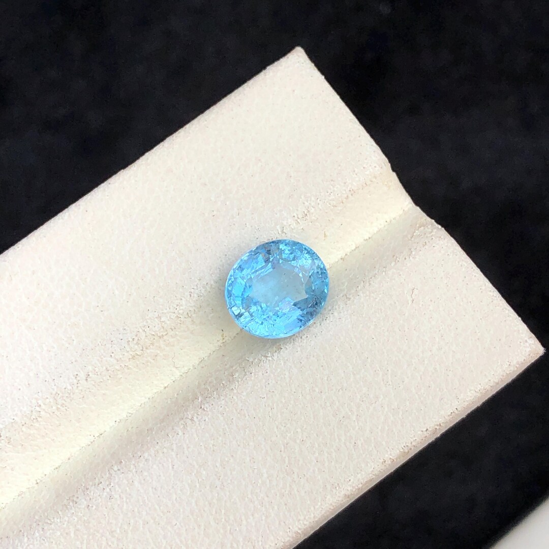 Natural Aquamarine, Santa Maria Color Oval Cut Untreated Loose Gemstone ...