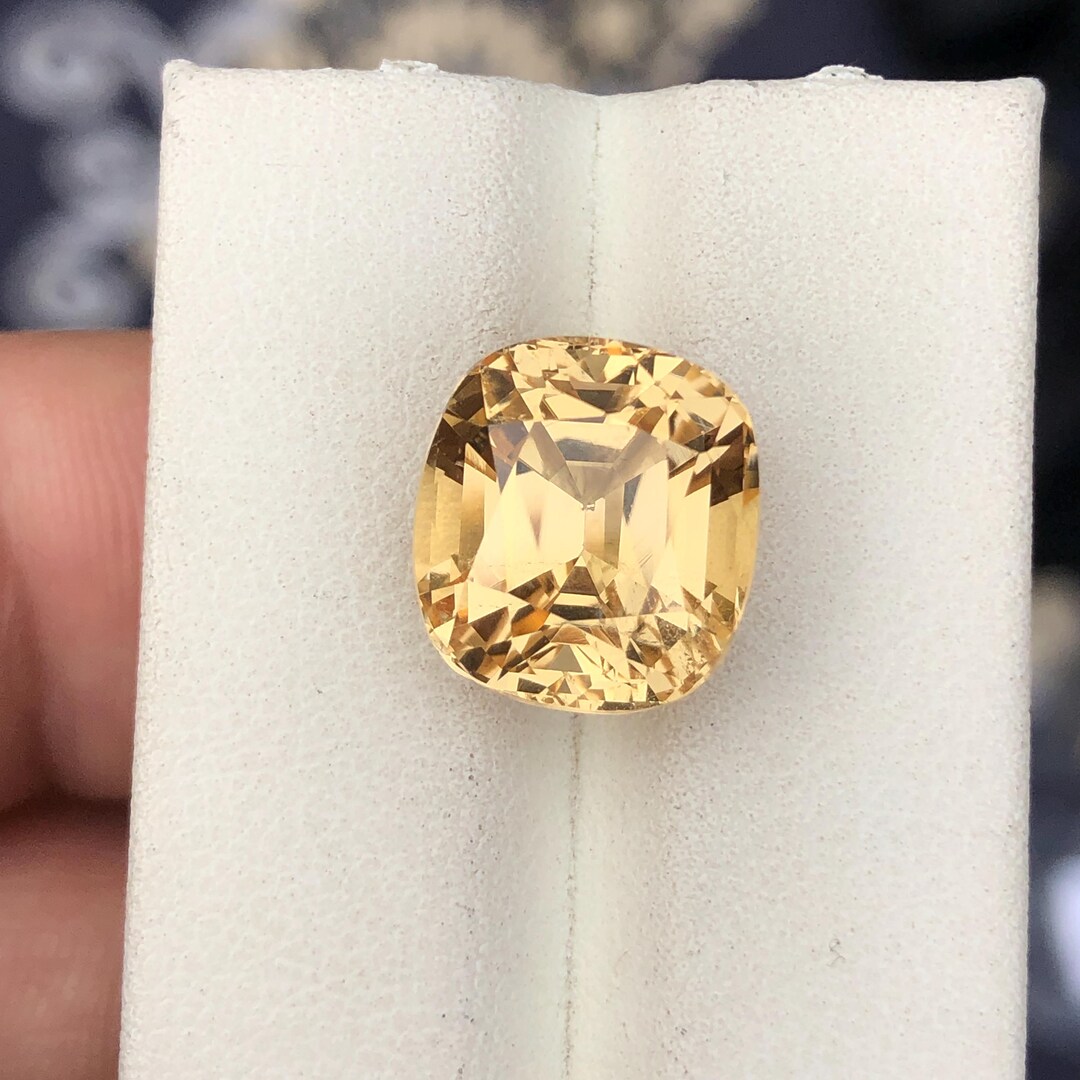 Natural Imperial Topaz 11.99 Carats Untreated Loose Gemstone in Vivid ...