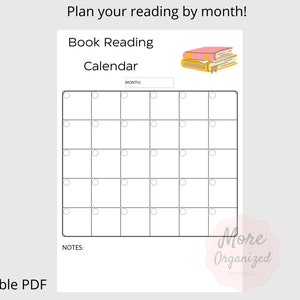 Printable Reading Journal, Reading Log, Book Tracker - PDF Format - Etsy