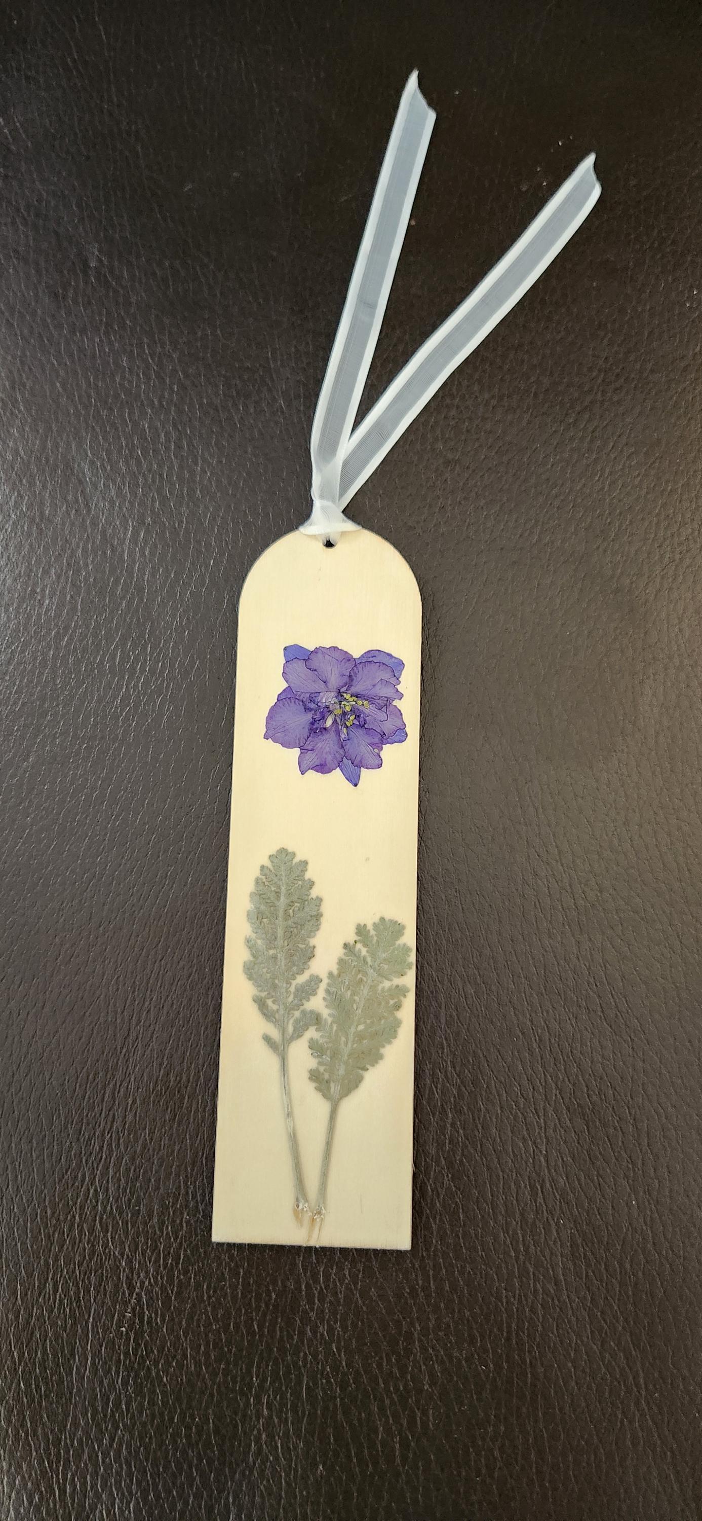 Wooden Bookmarks Made With Natural Dried Pressed Flowers - Etsy