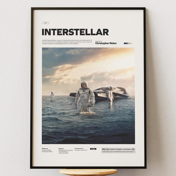 Interstellar Movie Poster - Etsy