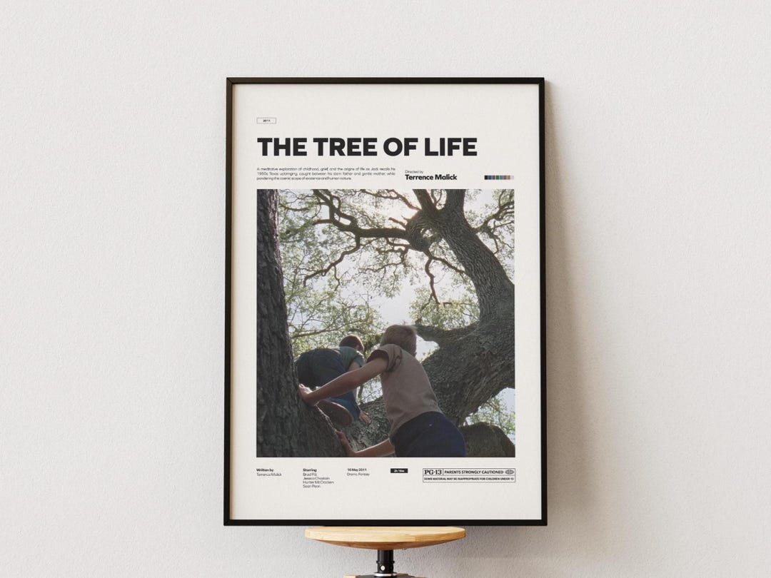 The Tree of Life Poster, Brad Pitt and Jessica Chastain Film Poster ...