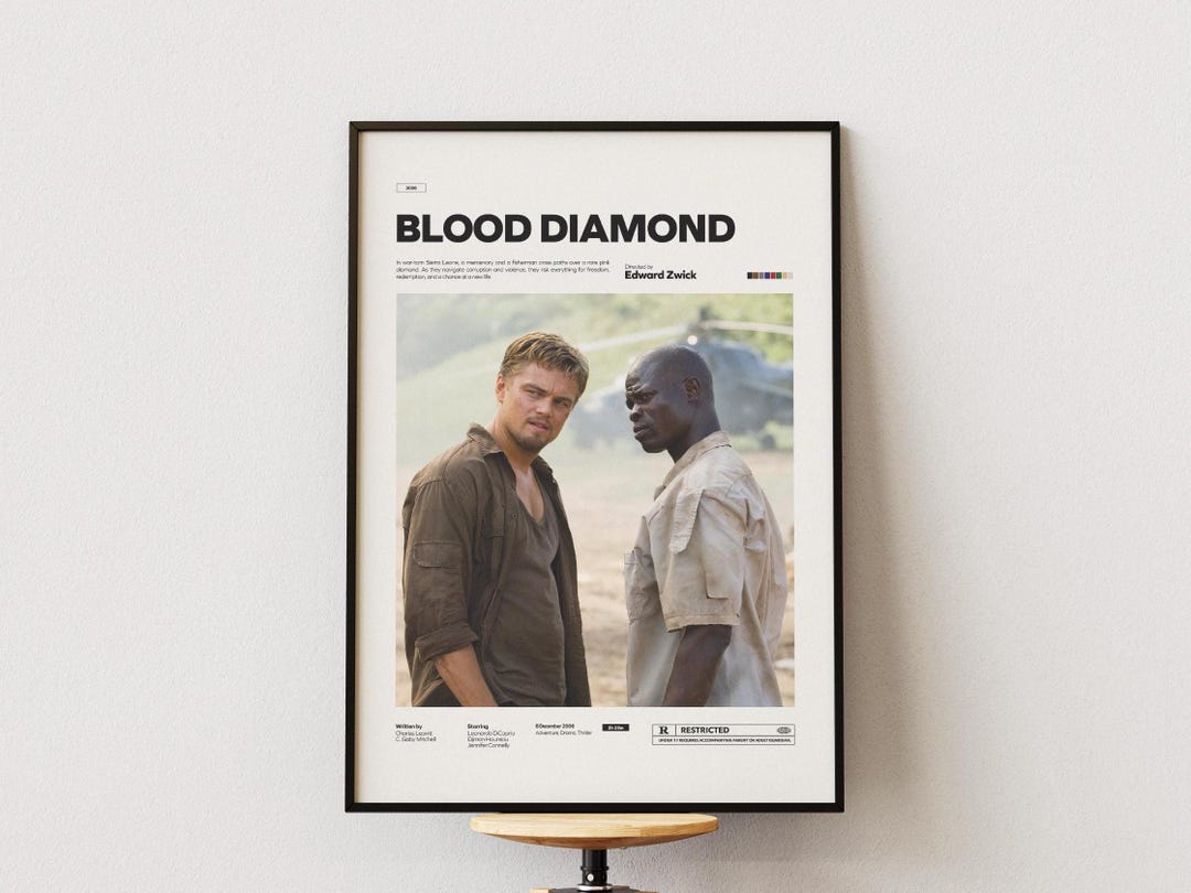Blood Diamond Poster, Leonardo Dicaprio and Djimon Hounsou Poster ...