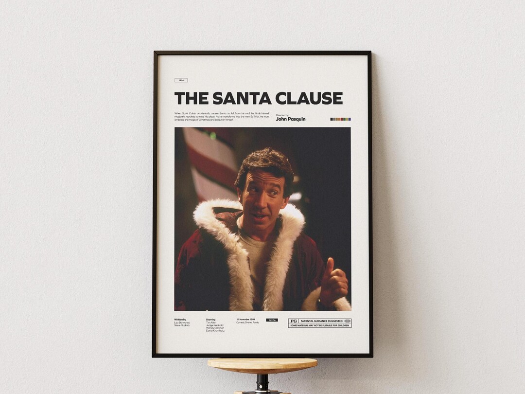 The Santa Clause Poster, Tim Allen and Judge Reinhold Starring Film the ...
