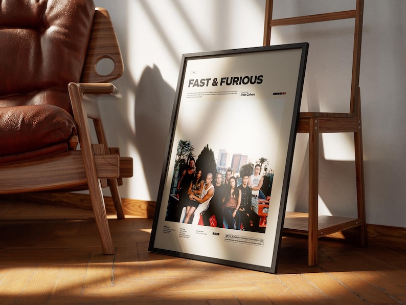 Fast and Furious Poster, Racing Car Poster, Dominic Toretto Print, Gary ...
