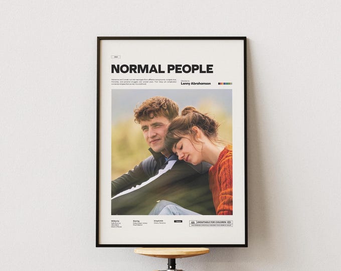 A3 Normal People Poster Paul Mescal Daisy Edgar-jones - Etsy Canada