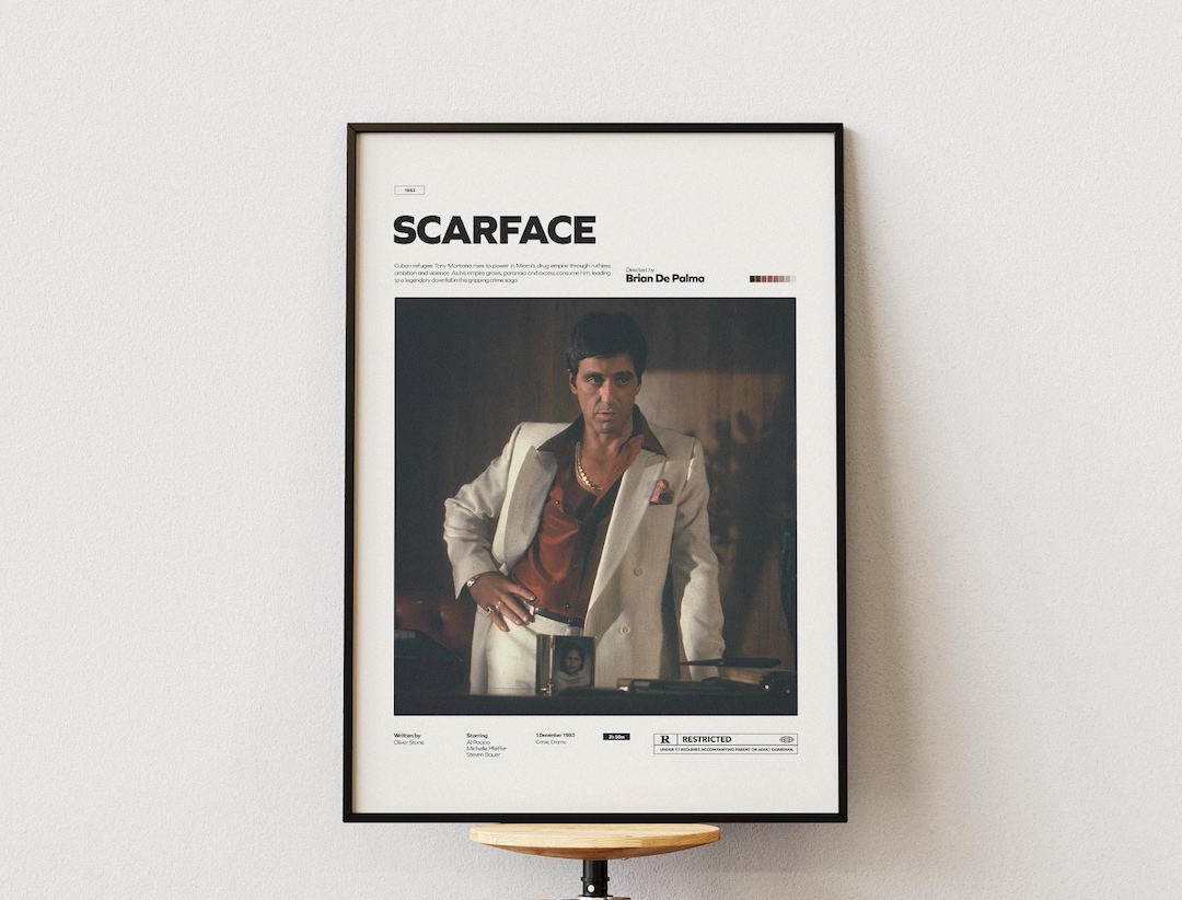 Scarface Movie Poster | Tony Montana Poster Print | Al Pacino and ...