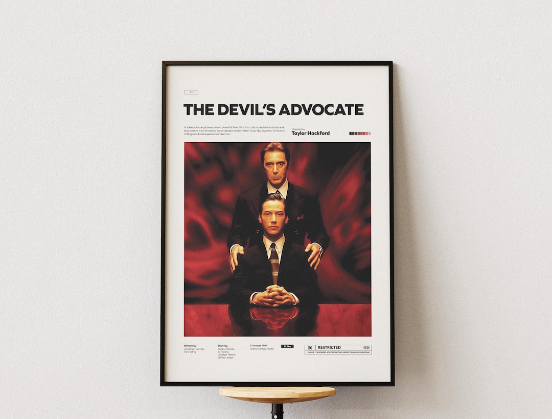 The Devil’s Advocate Poster, Keanu Reeves and Al Pacino Poster, Movie ...