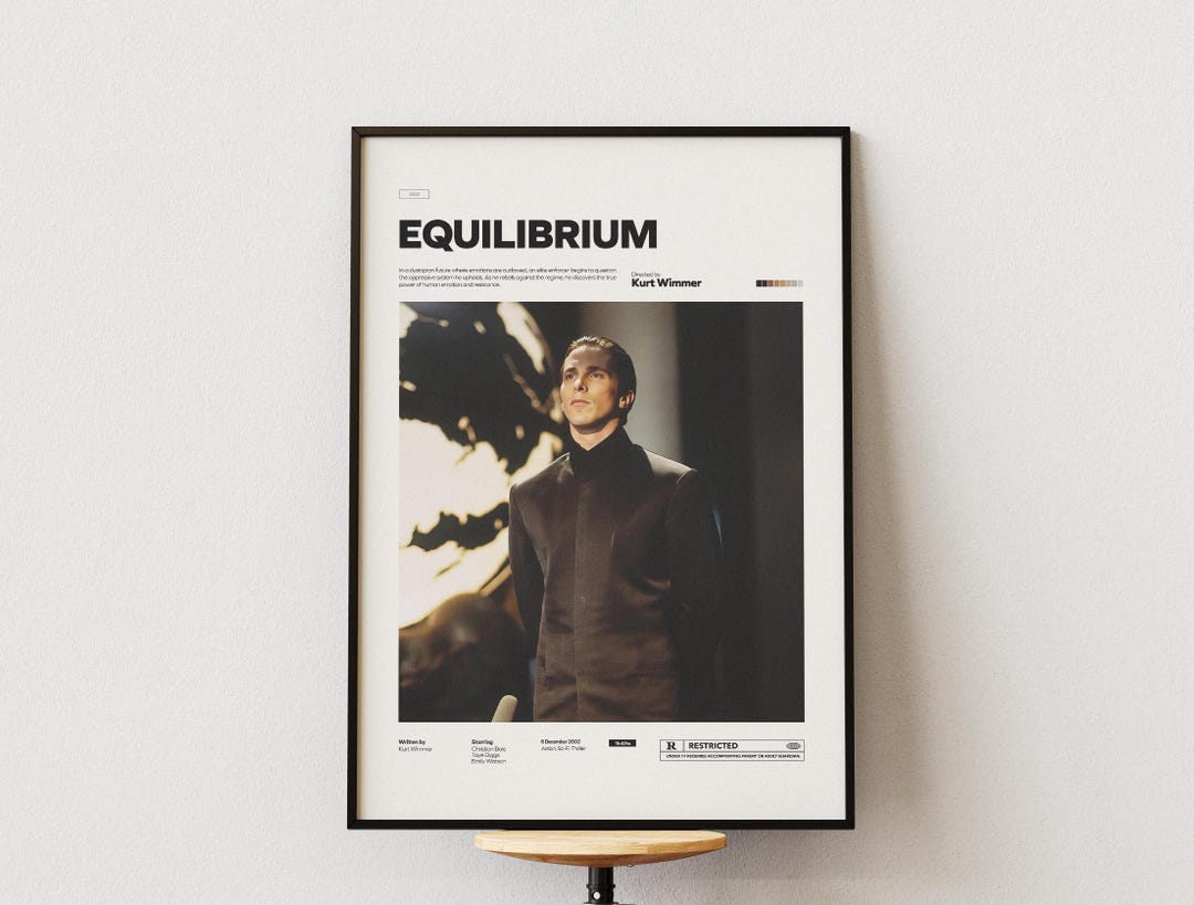 Equilibrium Poster, Christian Bale Poster in Equilibrium Movie, Kurt ...
