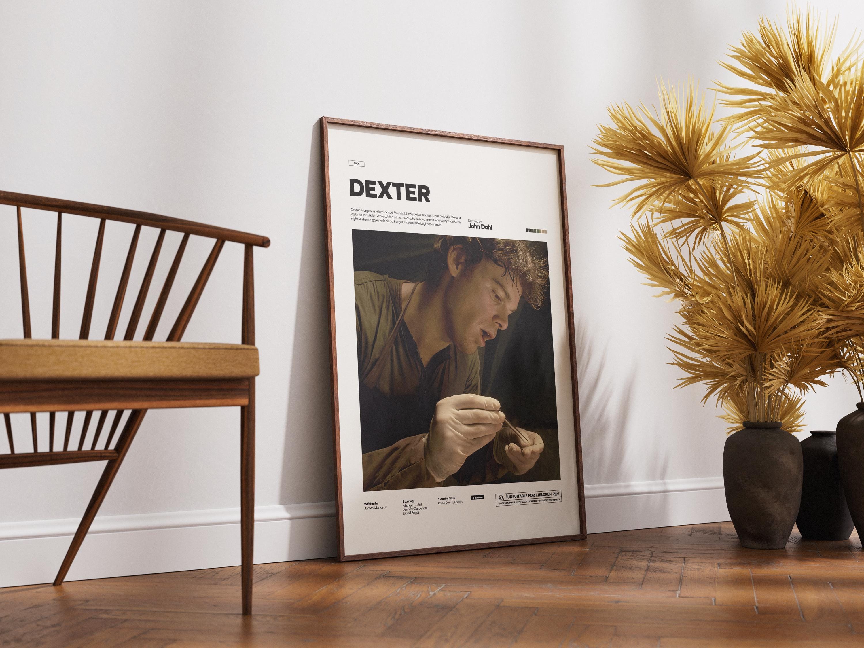 Dexter TV Series Movie Poster, Michael C. Hall as Dexter Poster Print ...