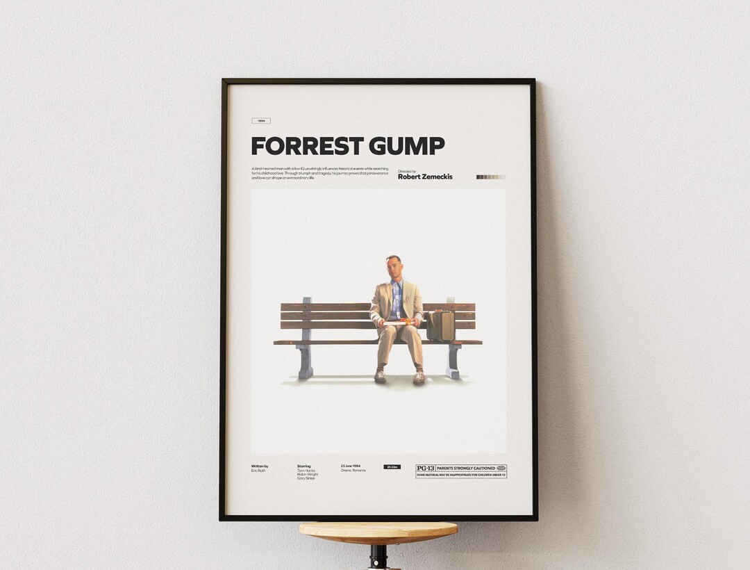 Forrest Gump Film Poster, Alternative Film Poster Print, Tom Hanks ...