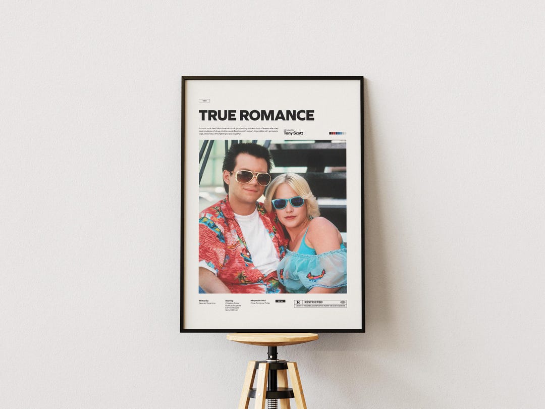 True Romance Poster, Christian Slater Film Print, Patricia Arquette ...