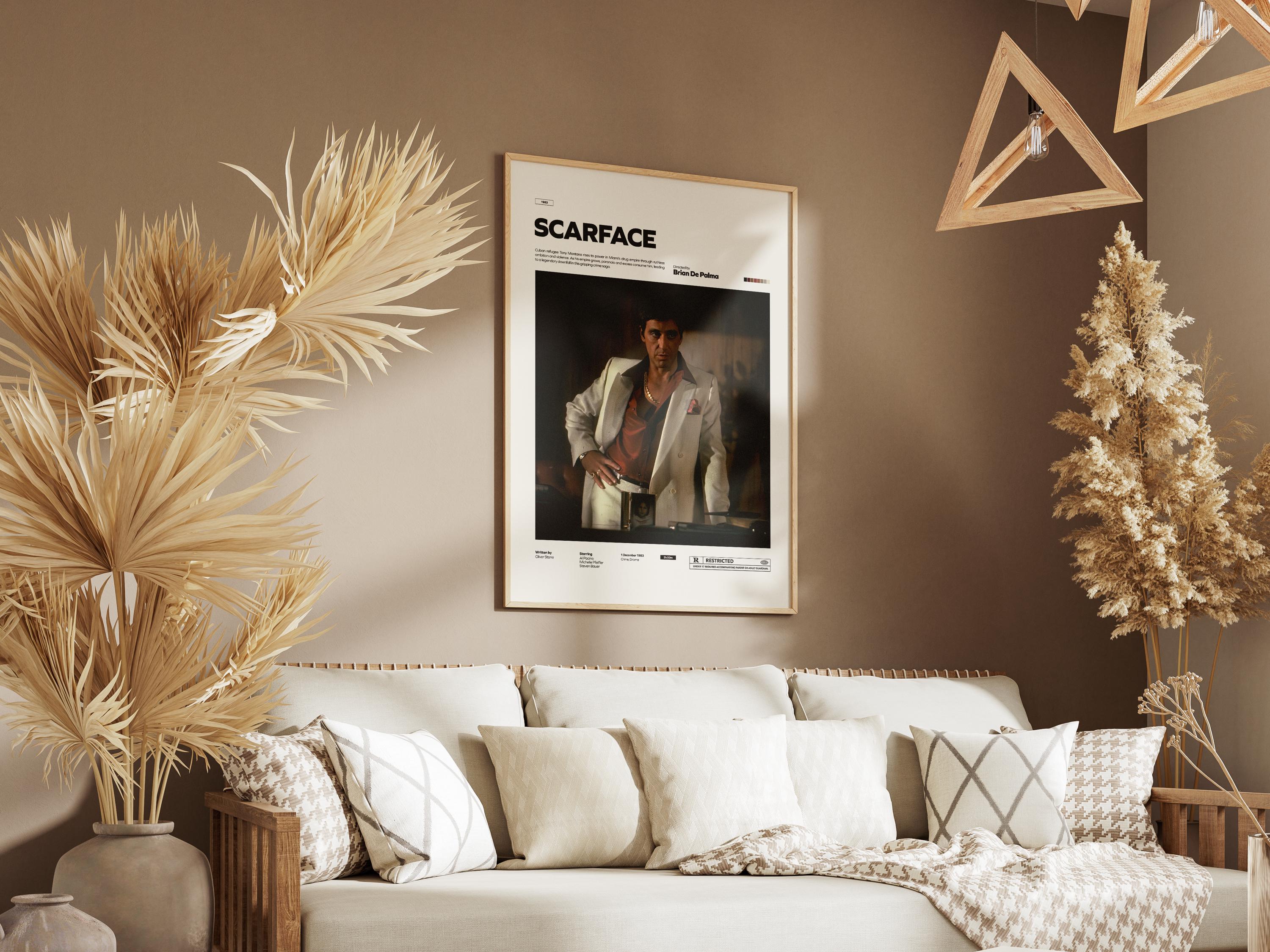Scarface Movie Poster | Tony Montana Poster Print | Al Pacino and ...