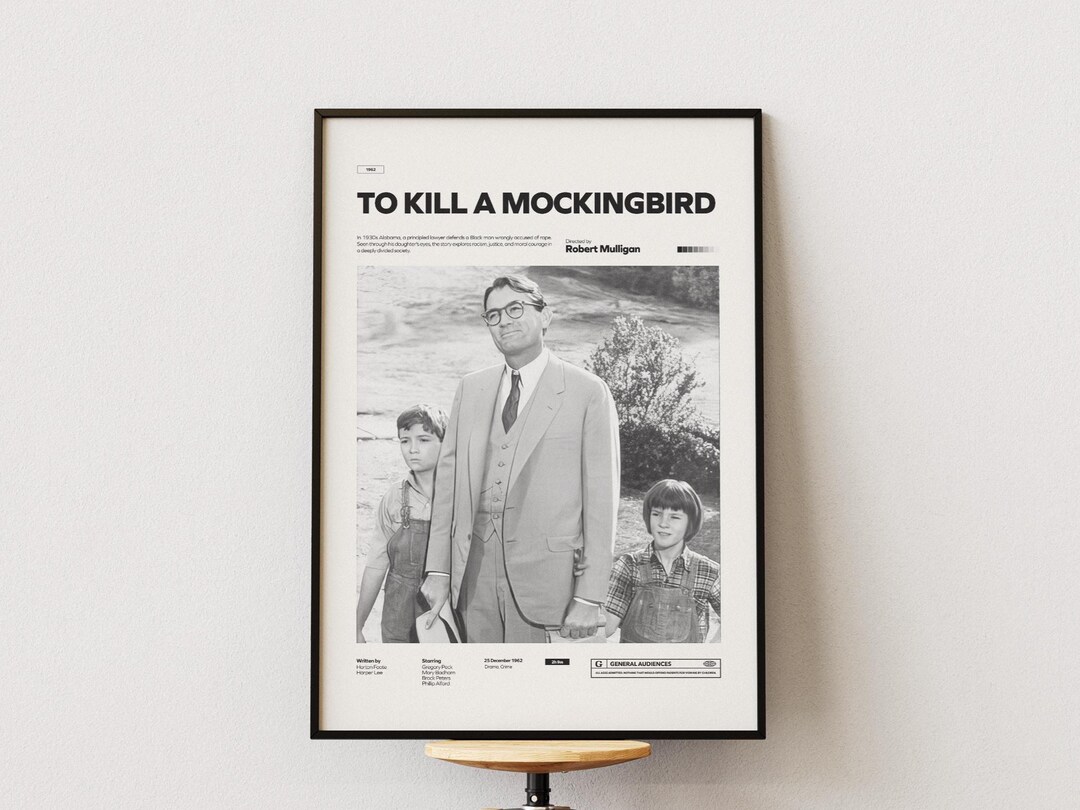 To Kill a Mockingbird Poster, Harper Lee Novel in Cinema to Kill a ...
