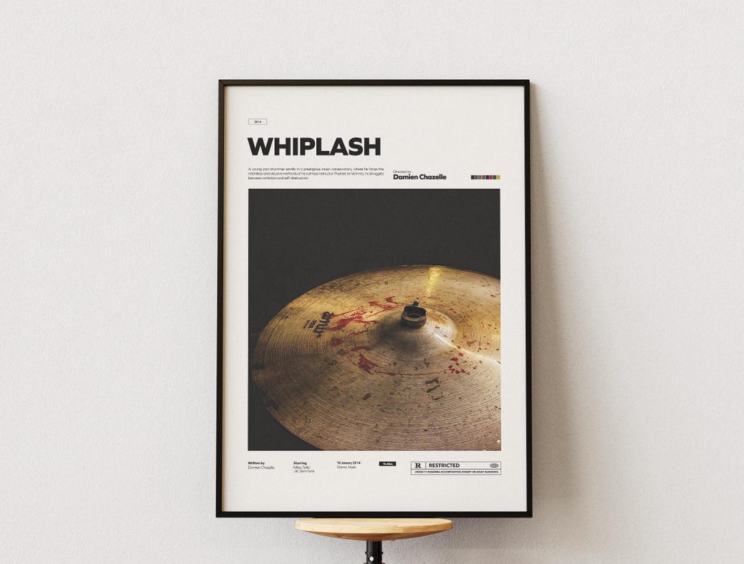 Whiplash Poster, Damien Chazelle Film Print, Miles Teller and J. K ...