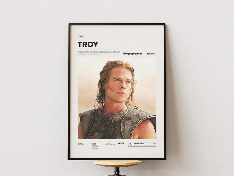 Troy Poster, Brad Pitt Poster, Wolfgang Petersen's Film Troy Print ...