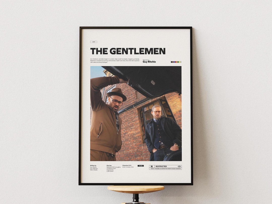The Gentlemen Poster, Guy Ritchie Cult Movie Poster, Charlie Hunnam and ...