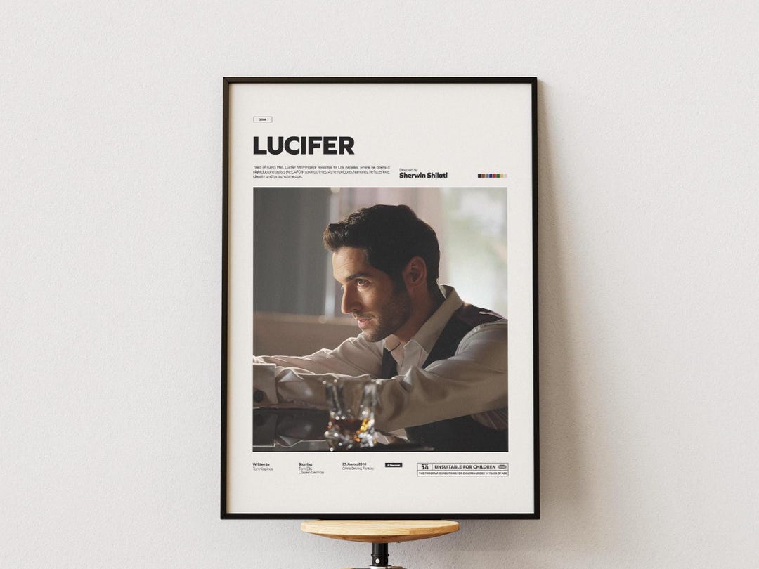 Lucifer Poster, Tom Ellis Poster, Tom Kapinos Tv Series Lucifer Print ...