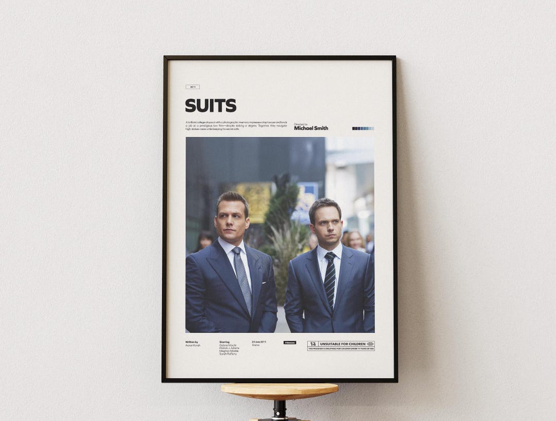 Suits Tv Series Poster, NYC Lawyers Story Suits Alternative Print ...