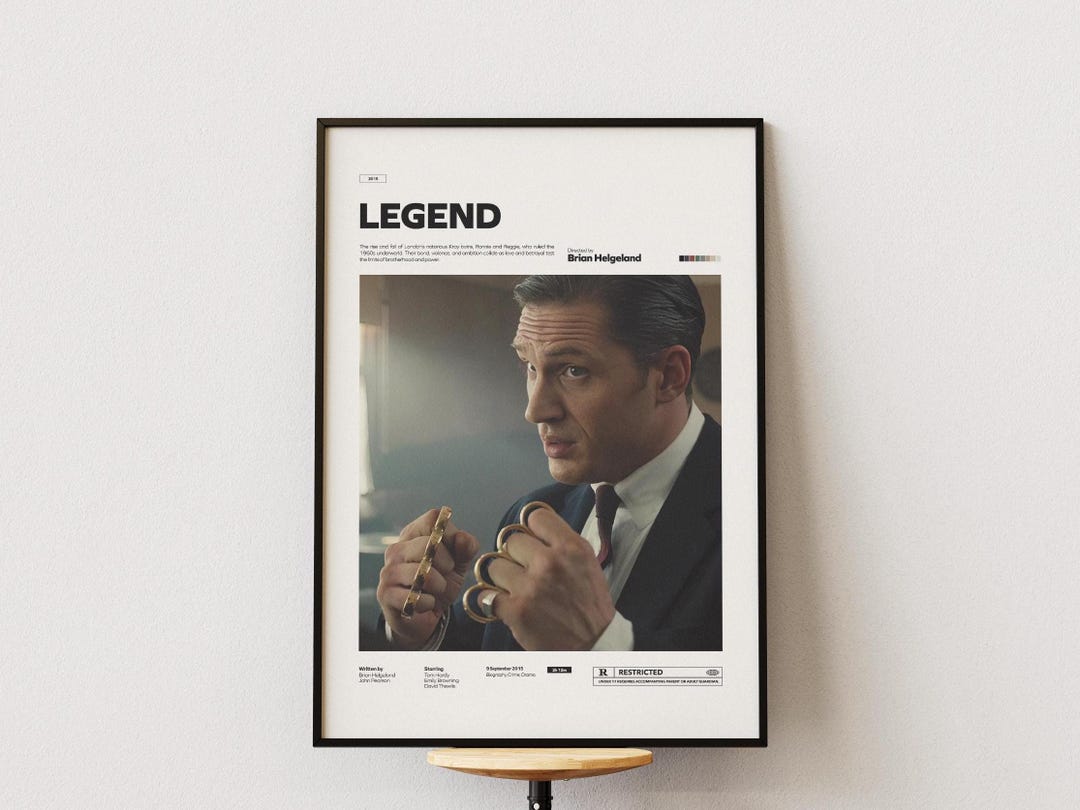 Legend Poster, Tom Hardy Poster, Brian Helgeland Film Legend Print ...