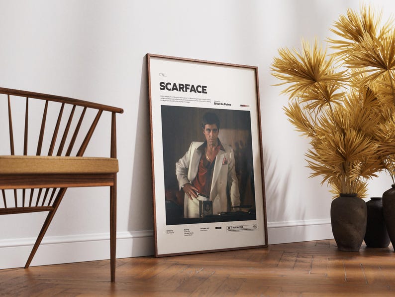 Scarface Movie Poster | Tony Montana Poster Print | Al Pacino and Michelle Pfeiffer in Scarface ...