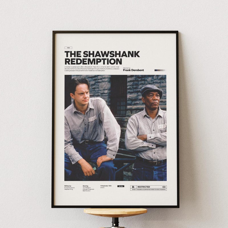 Shawshank Redemption Poster Etsy