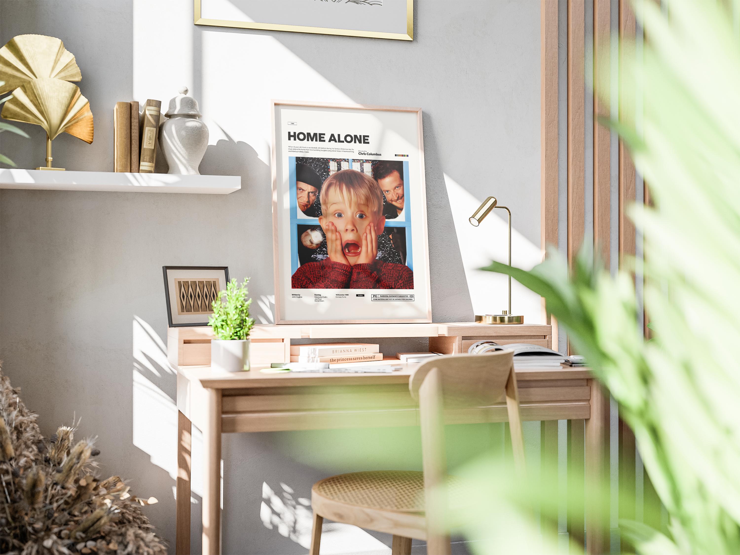 Home Alone Poster, Macaulay Culkin Poster, Christmas Movie Poster Print ...