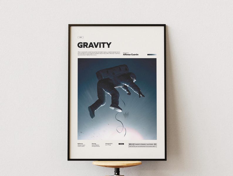 Gravity Poster, Sandra Bullock and George Clooney Starring Gravity ...