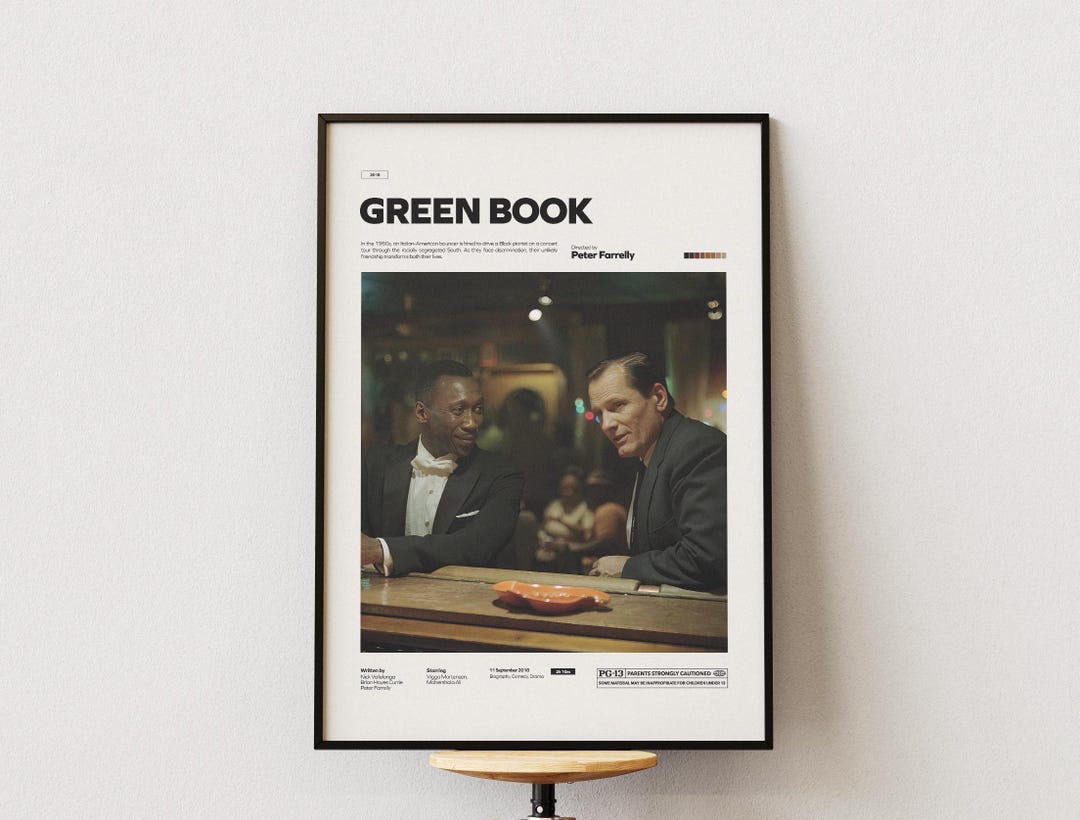 Green Book Film Poster, Alternative Movie Print, Viggo Mortensen ...