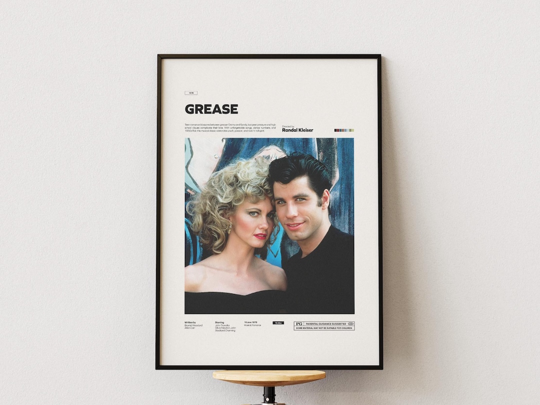 Grease Poster, John Travolta Poster, Olivia Newton-john Poster, Danny ...