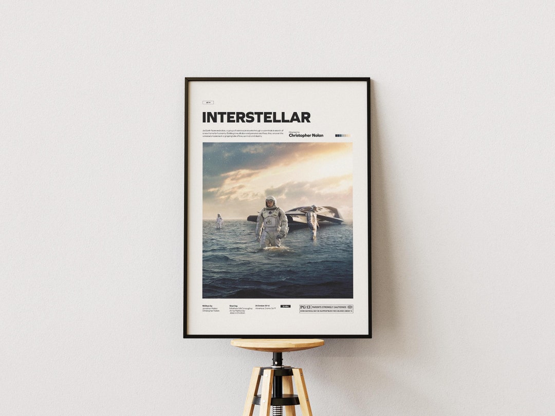 Interstellar Movie Poster | Christopher Nolan's Interstellar Poster Print | Special Design ...