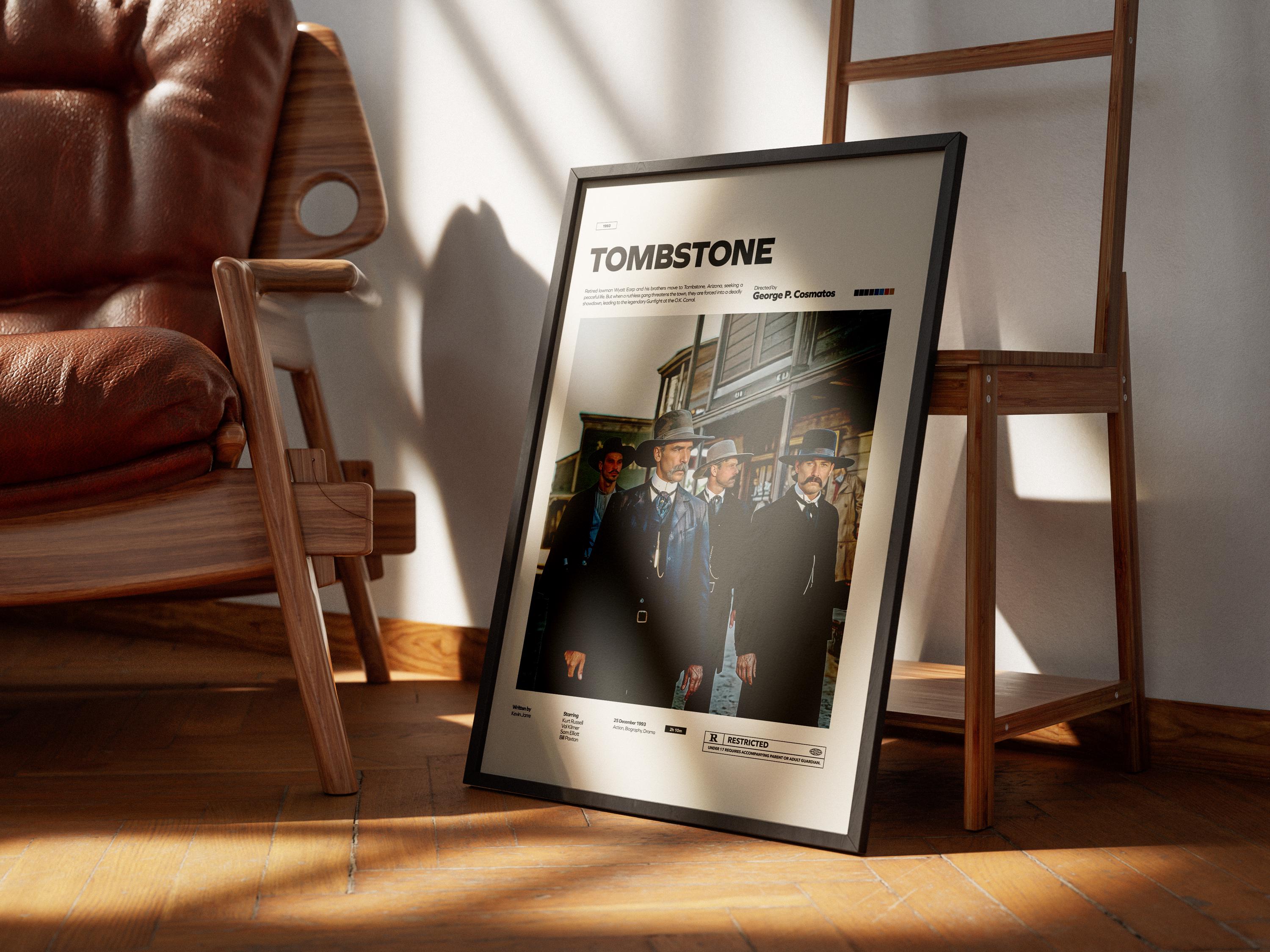 Tombstone Movie Poster | Kurt Russell's Tombstone Poster Print ...