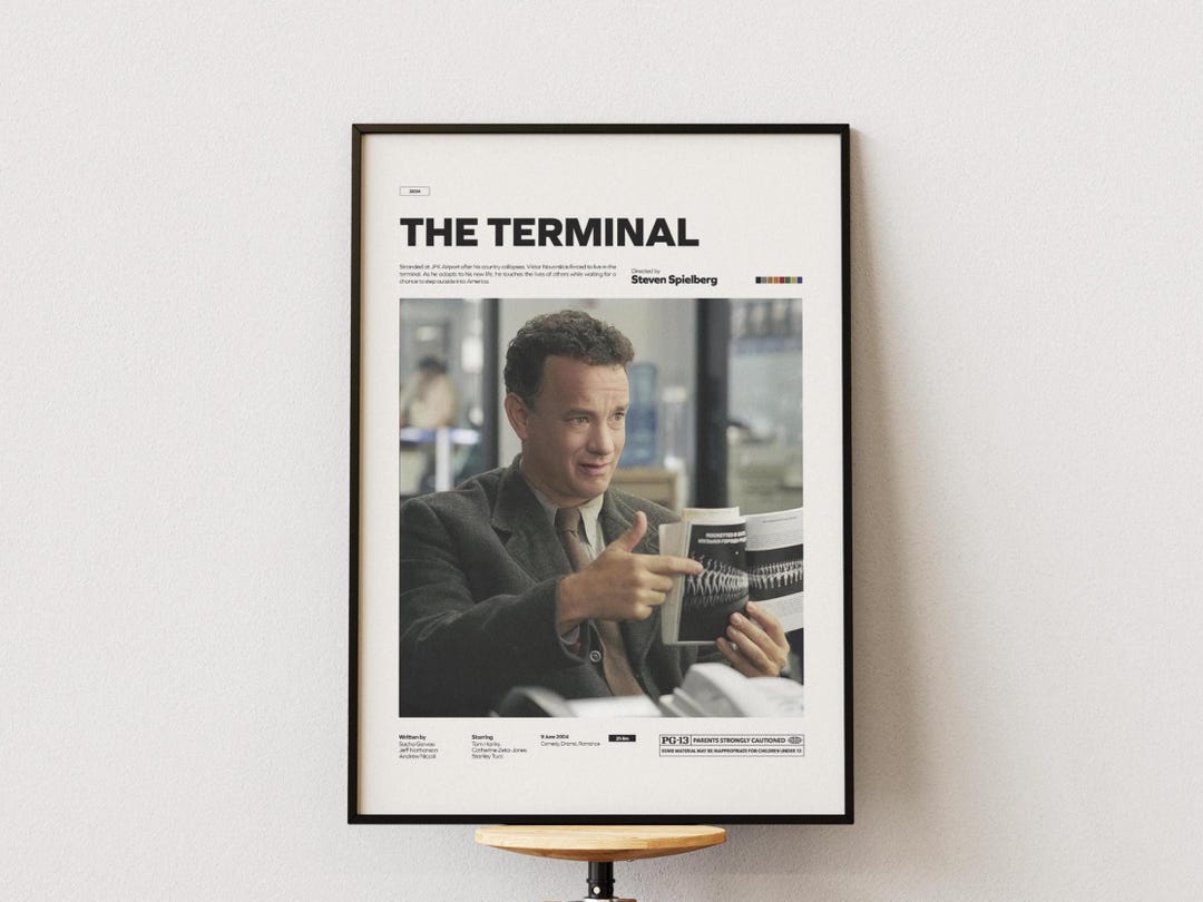 The Terminal Poster, Tom Hanks and Catherine Zeta-jones Starring Poster ...