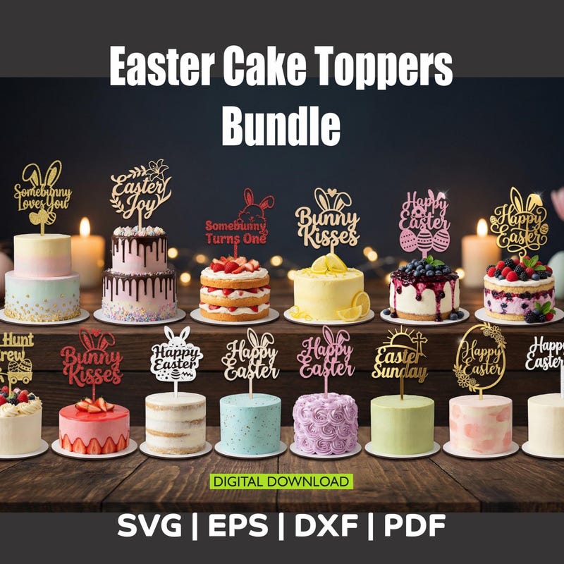 Easter Acrylic Topper - Etsy