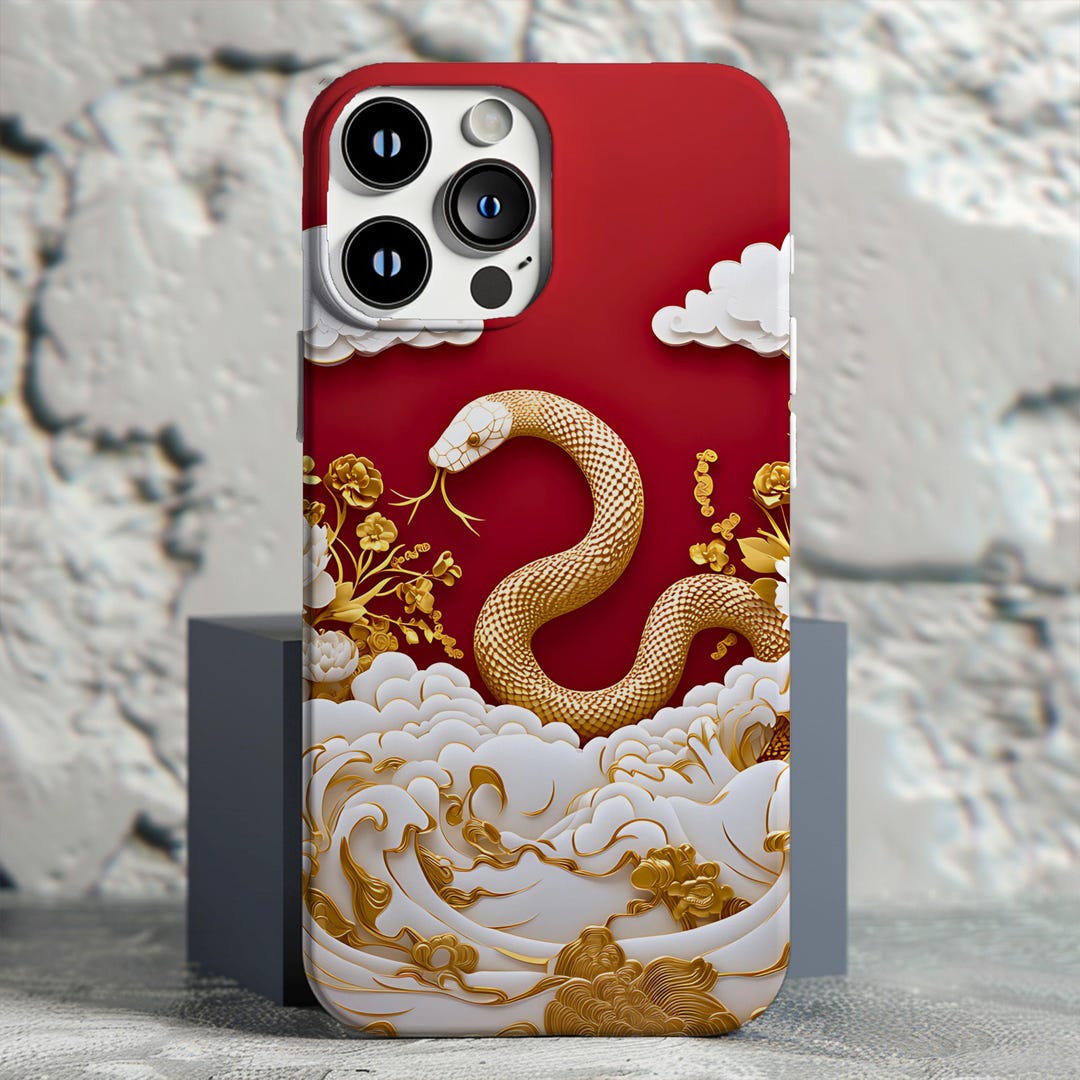 Chinese 3D Paper Cutting Effect Year of the Snake Phone Case, iPhone 11 ...
