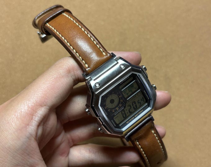 Casio WS1600 “timebomb” Mod – Stainless Steel Bezel + Negative Display ...