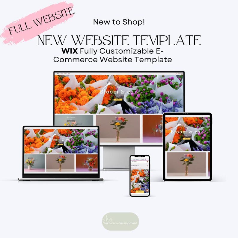 WIX E-commerce Website Template | Fully Customizable - Etsy