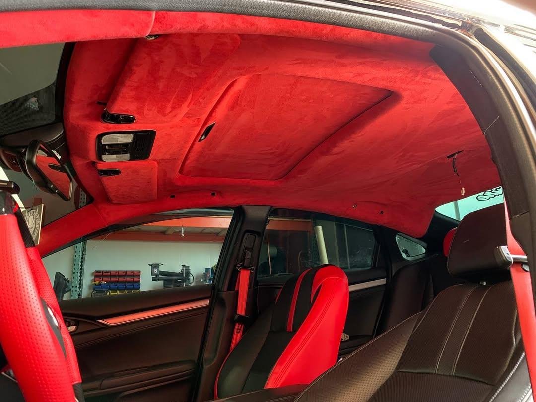 Red Stretch Suede Headliner Fabric: Car & Truck Upholstery - Etsy