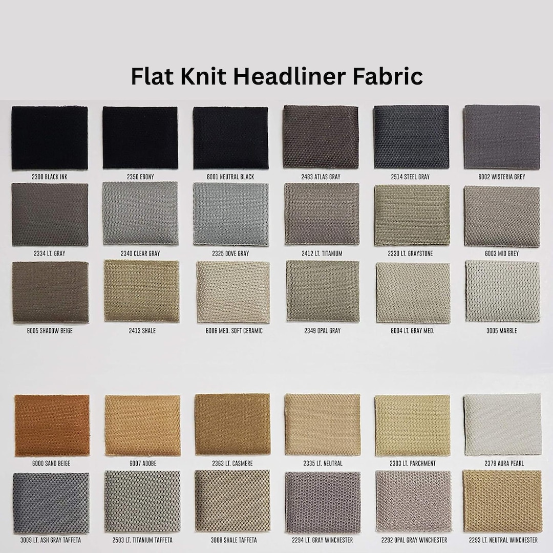 Flat Knit Headliner Fabric: Car & Truck Upholstery Roof Fabric - Etsy
