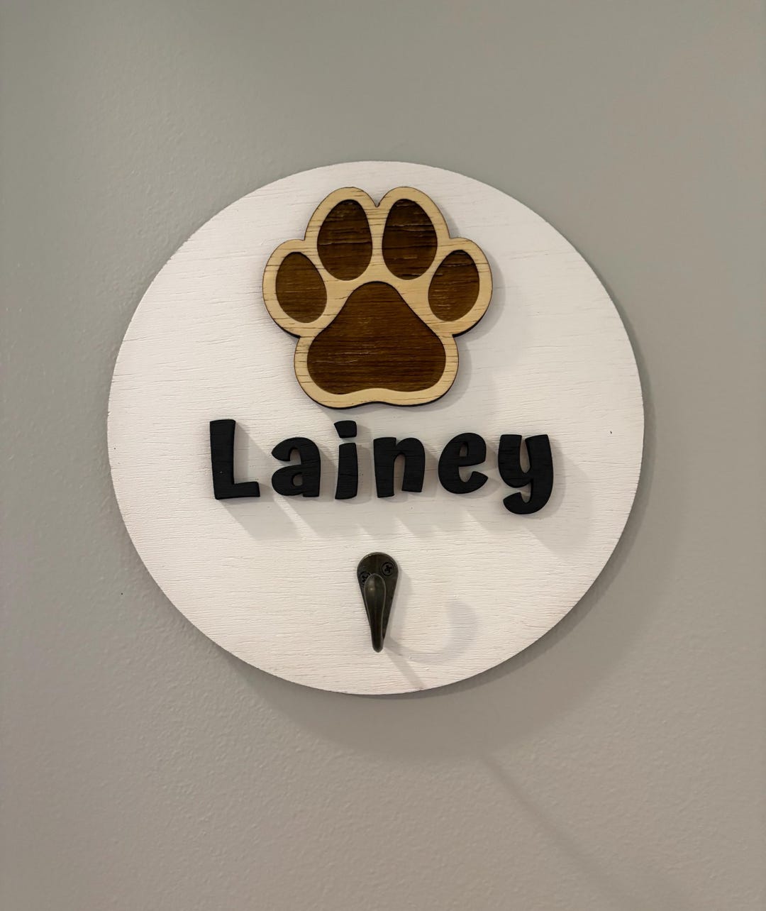 Dog Leash Holder SVG | Paw Print Leash Hanger (digital Download) - Etsy