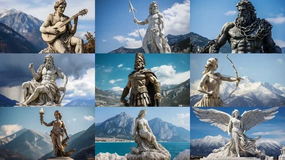 Greek Gods Mythology AI Prompts, Midjourney Prompts for Stunning ...