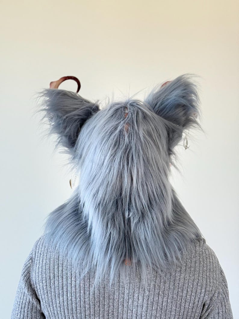 Scary Wendigo Fursuit Head Premade | Tribal Bone Skull Mask With ...