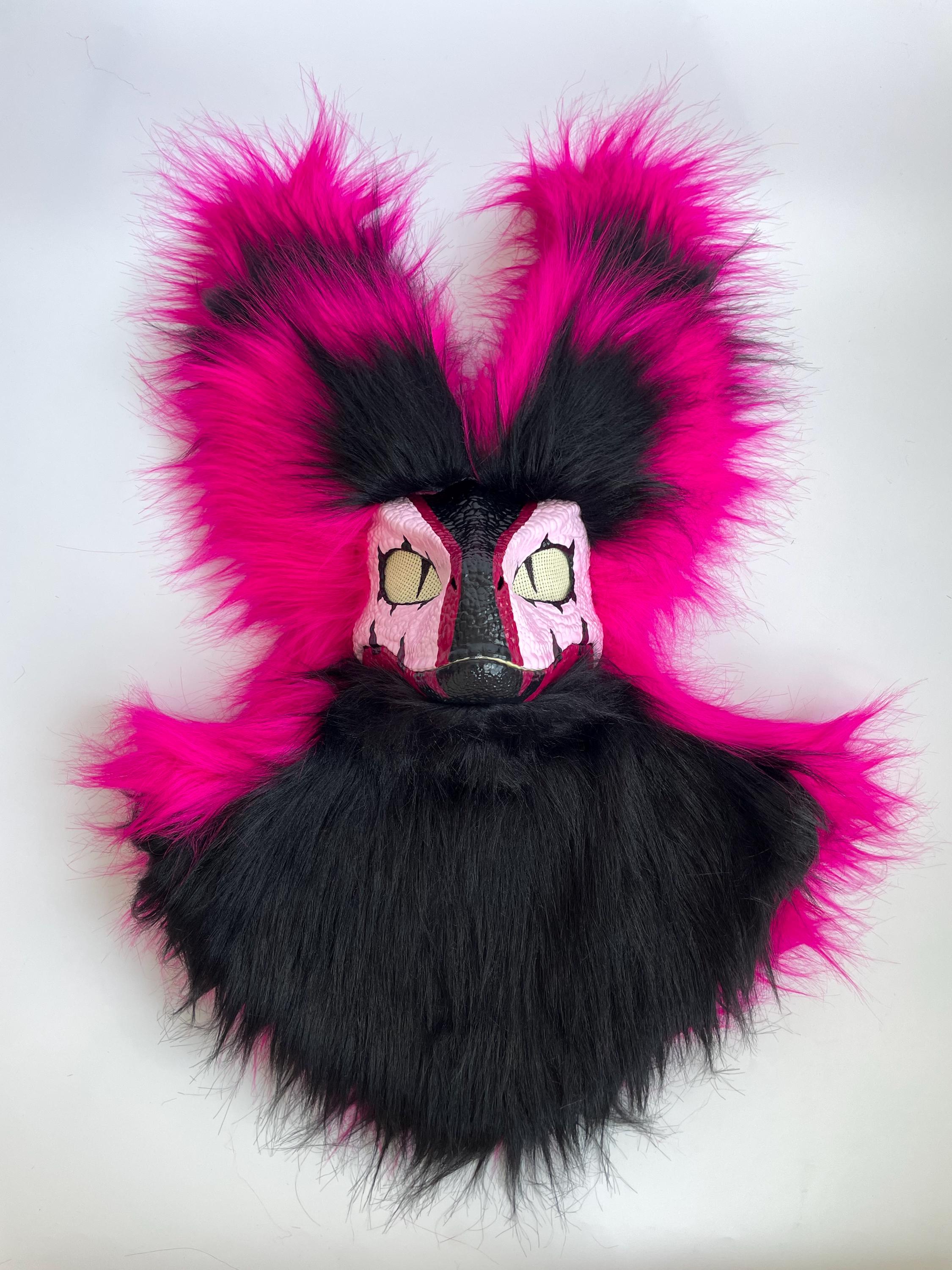Pink and Black Raptor Fursuit Set With Movable Jaw, Fursuit Partial ...