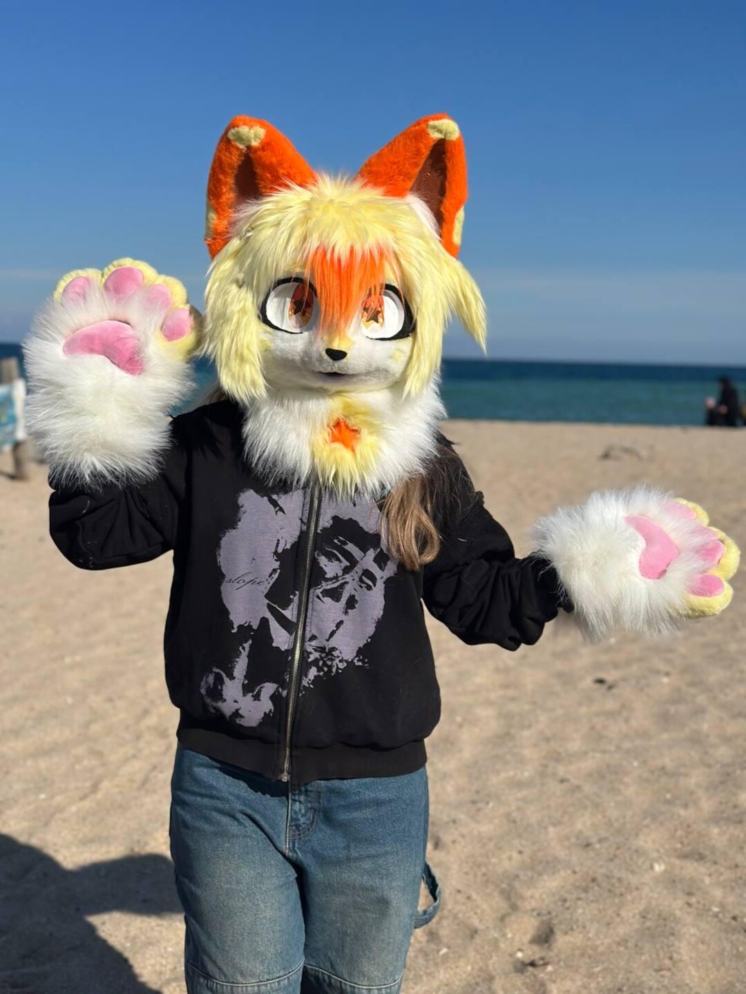 Kemono Fursuit Set Premade | Anime Furry Head With Tail, Paws | Custom ...