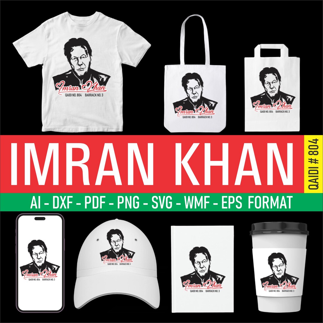 Imran Khan PTI Chairman Digital File | Qaidi No. 804, PNG SVG ...