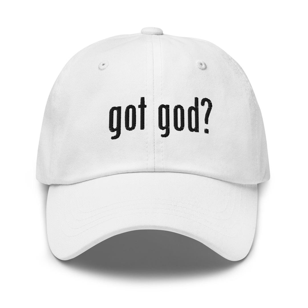 Got God: Christian Baseball Cap, Black Embroidery, Adjustable Strap and ...